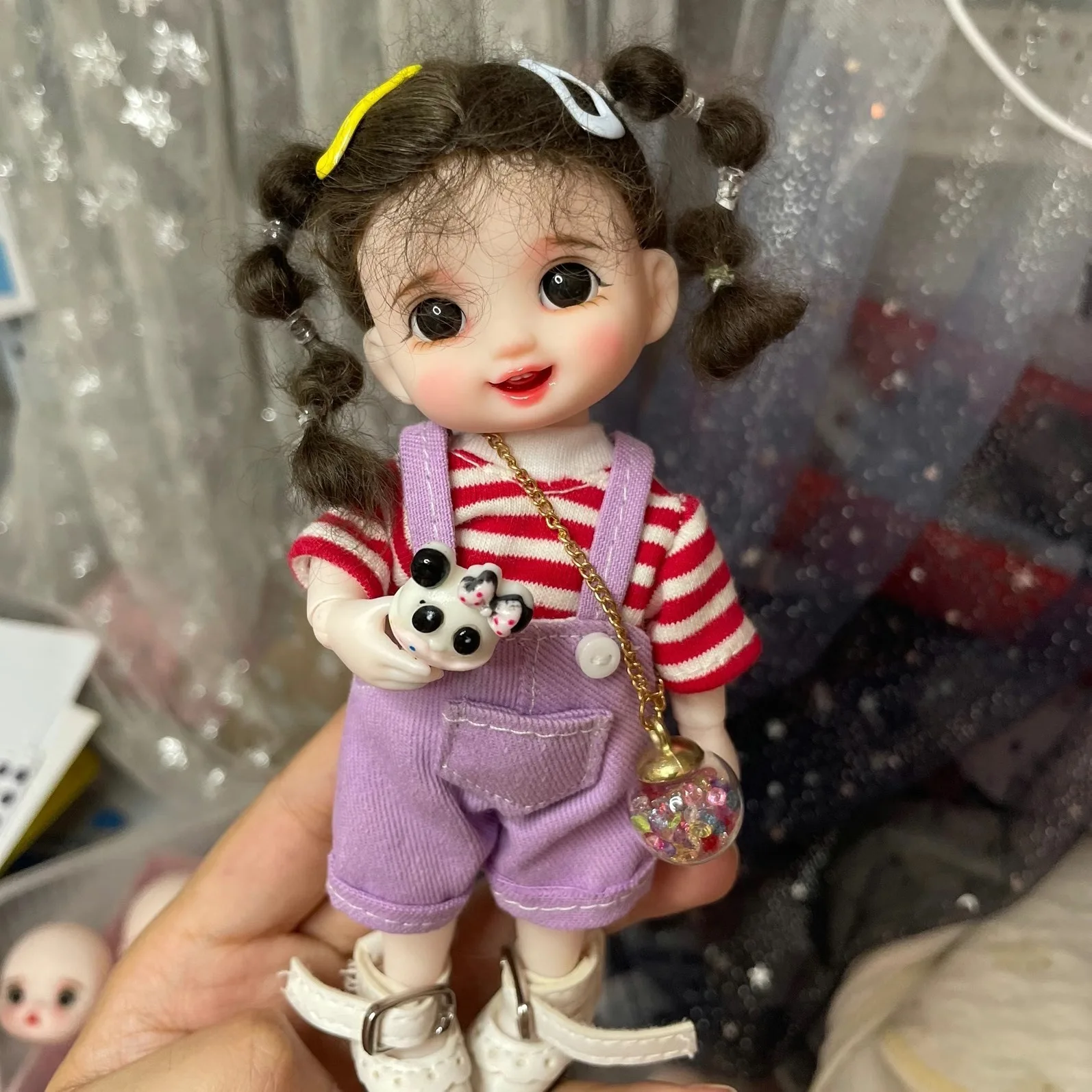 17CM-Mini-BJD-Dolls-Makeup-Movable-Joints-Princess-Fashion-Full-Set ...