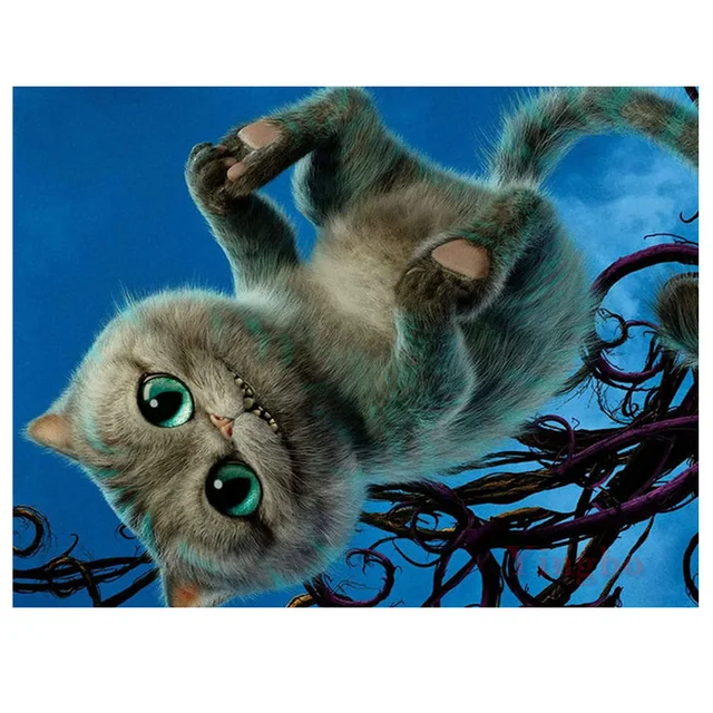 Tekeningen Van Alice In Wonderland Kattengezicht