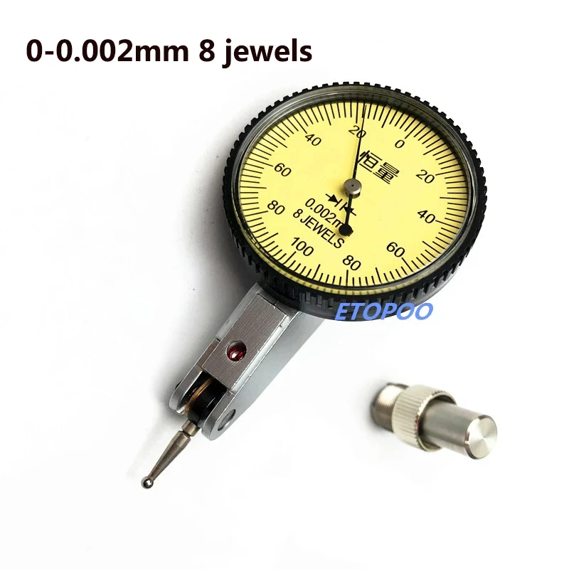 0-0.002mm 8 Jewels Lever Indicator Analog Display Dial Lever Shockproof ...