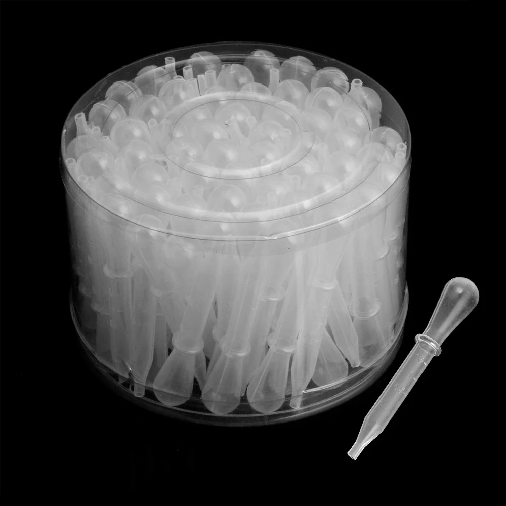 100PCS Airbrush Disposable droppers Metered Inhalation Plastic Pipette ...
