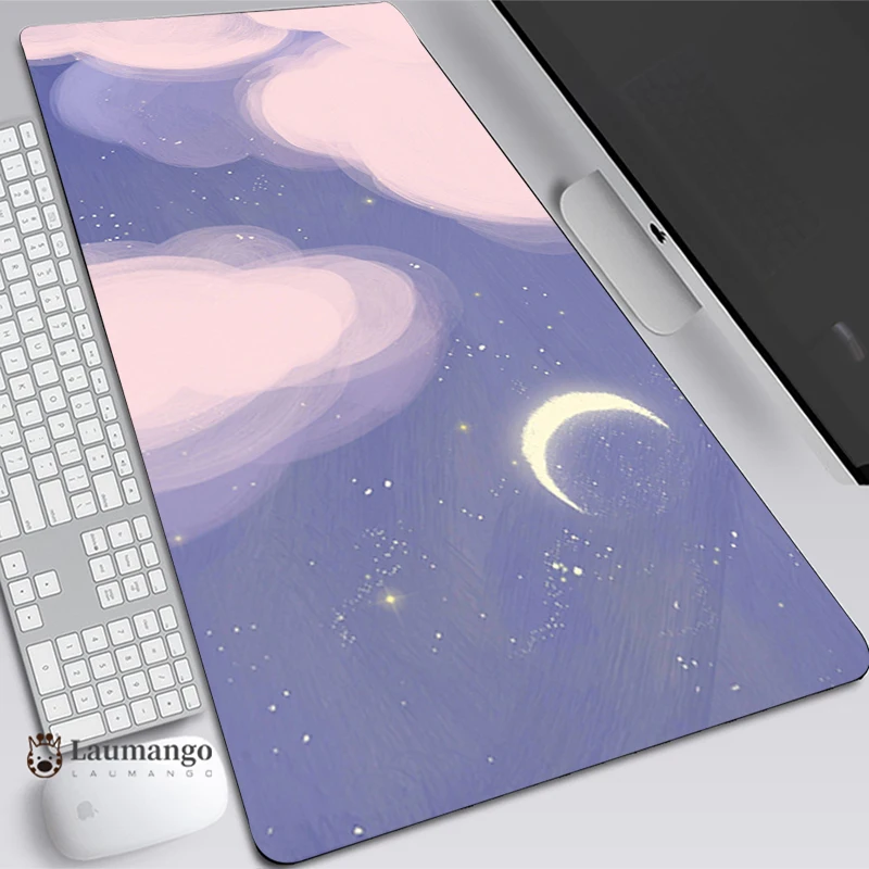 Purple Gaming Mouse Mat Xl Grande Cloud Mouse Pad Gamer Computer ...