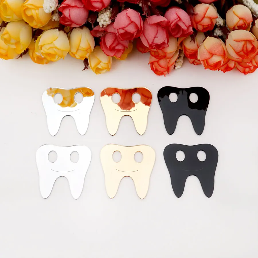 4cm-DIY-Cartoon-Teeth-Shape-Acrylic-Mirror-Sticker-Party-Decoration ...