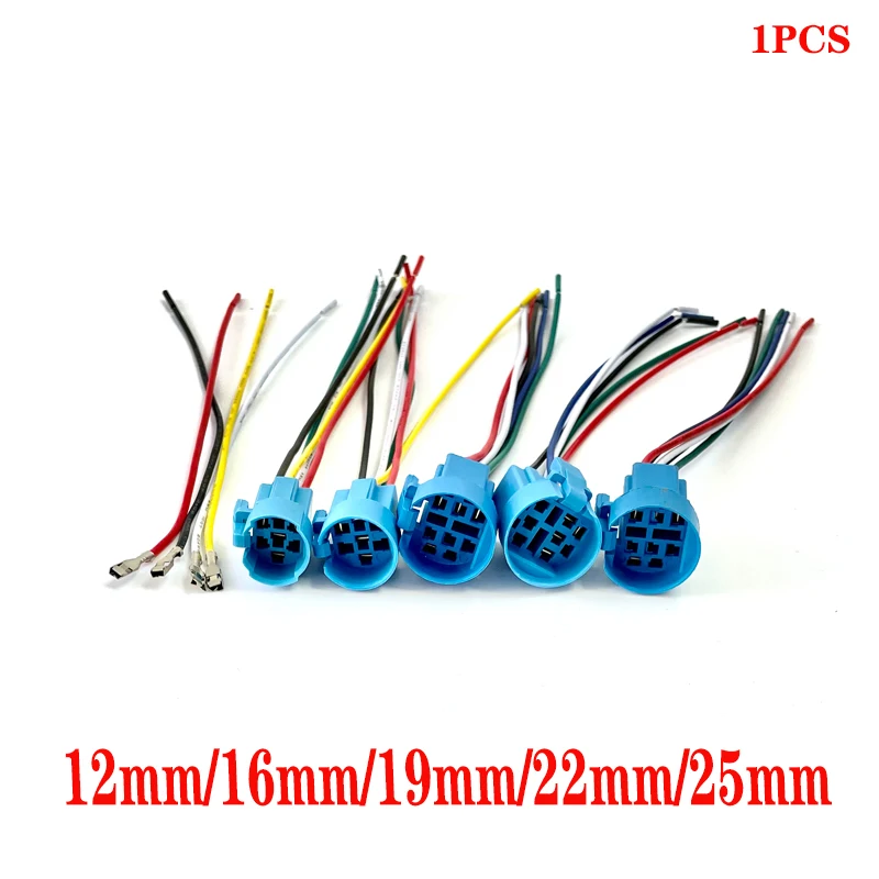 12mm 16mm 19mm 22mm 25mm cable socket for metal push button switch ...