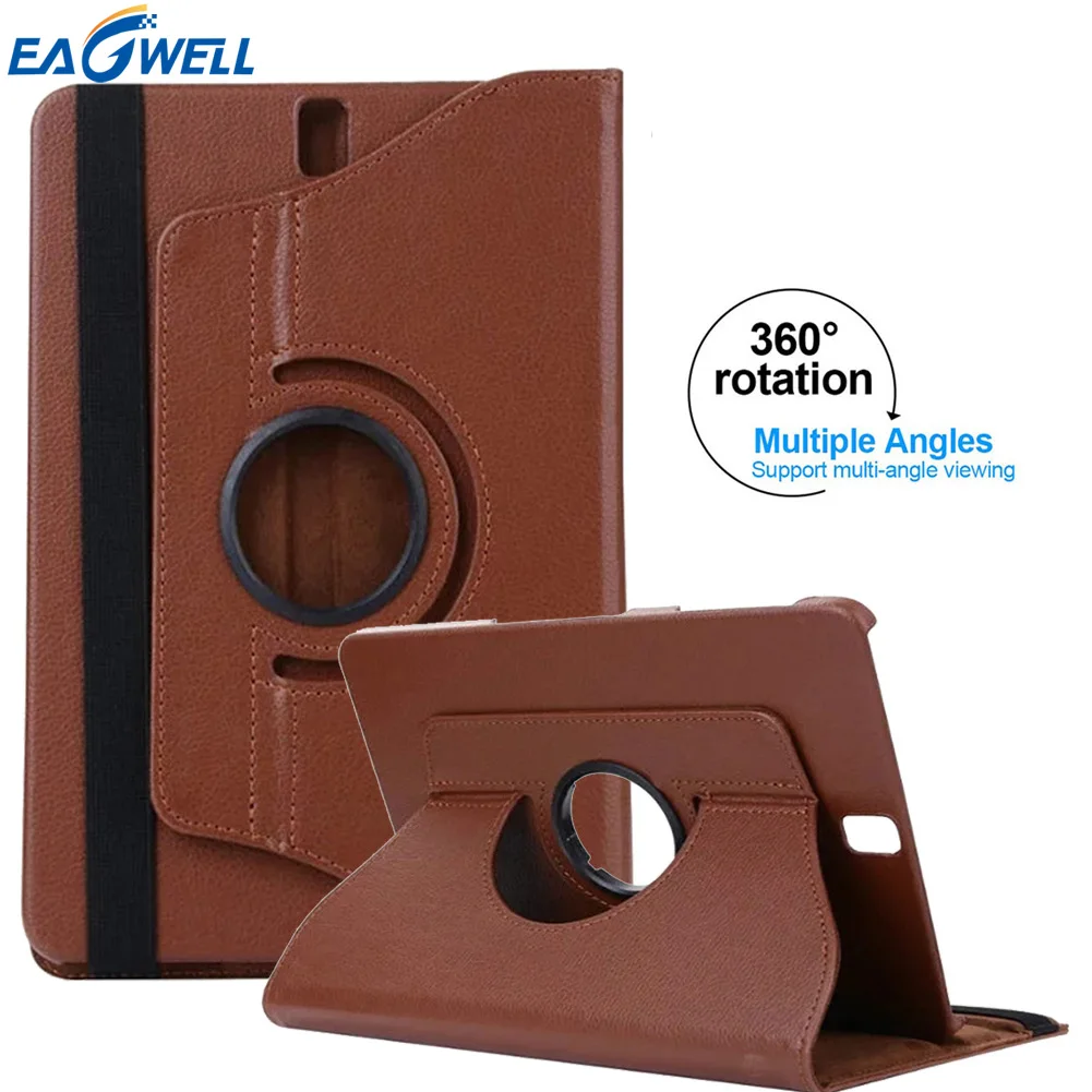 Funda de cuero PU con soporte para tableta Samsung Galaxy Tab S3, protector con rotación de 9,7 ...