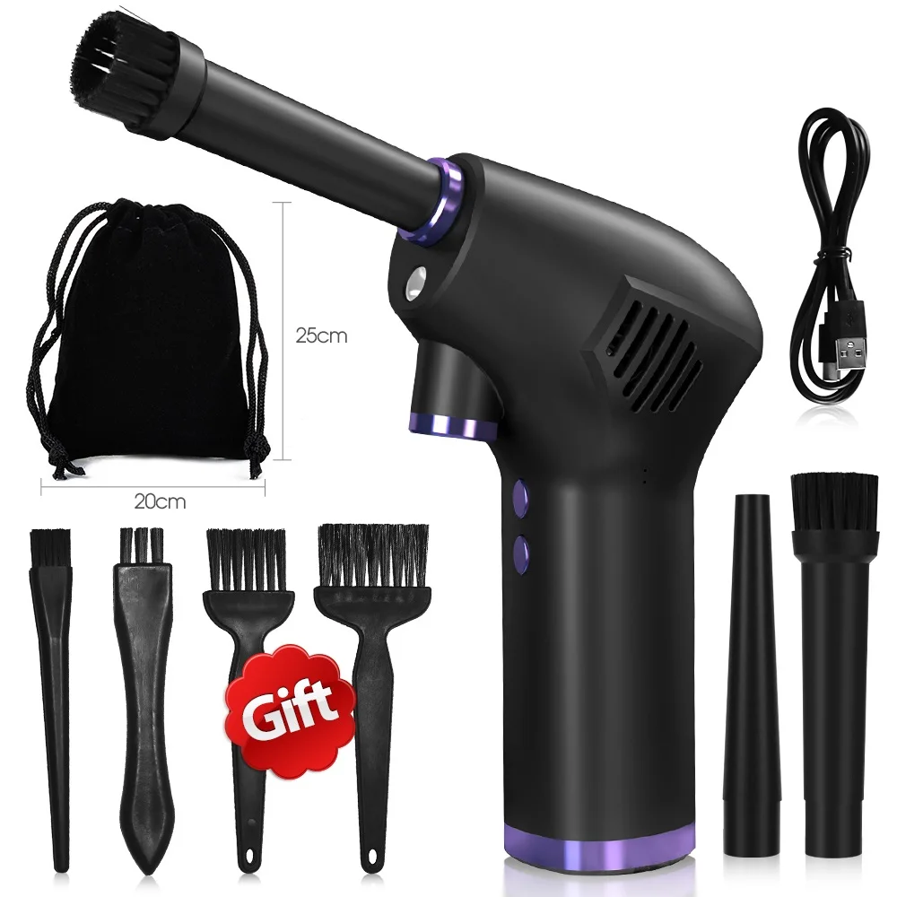 Usb Air Duster Wireless Dust Blower Handheld Dust Collector Rechargable ...