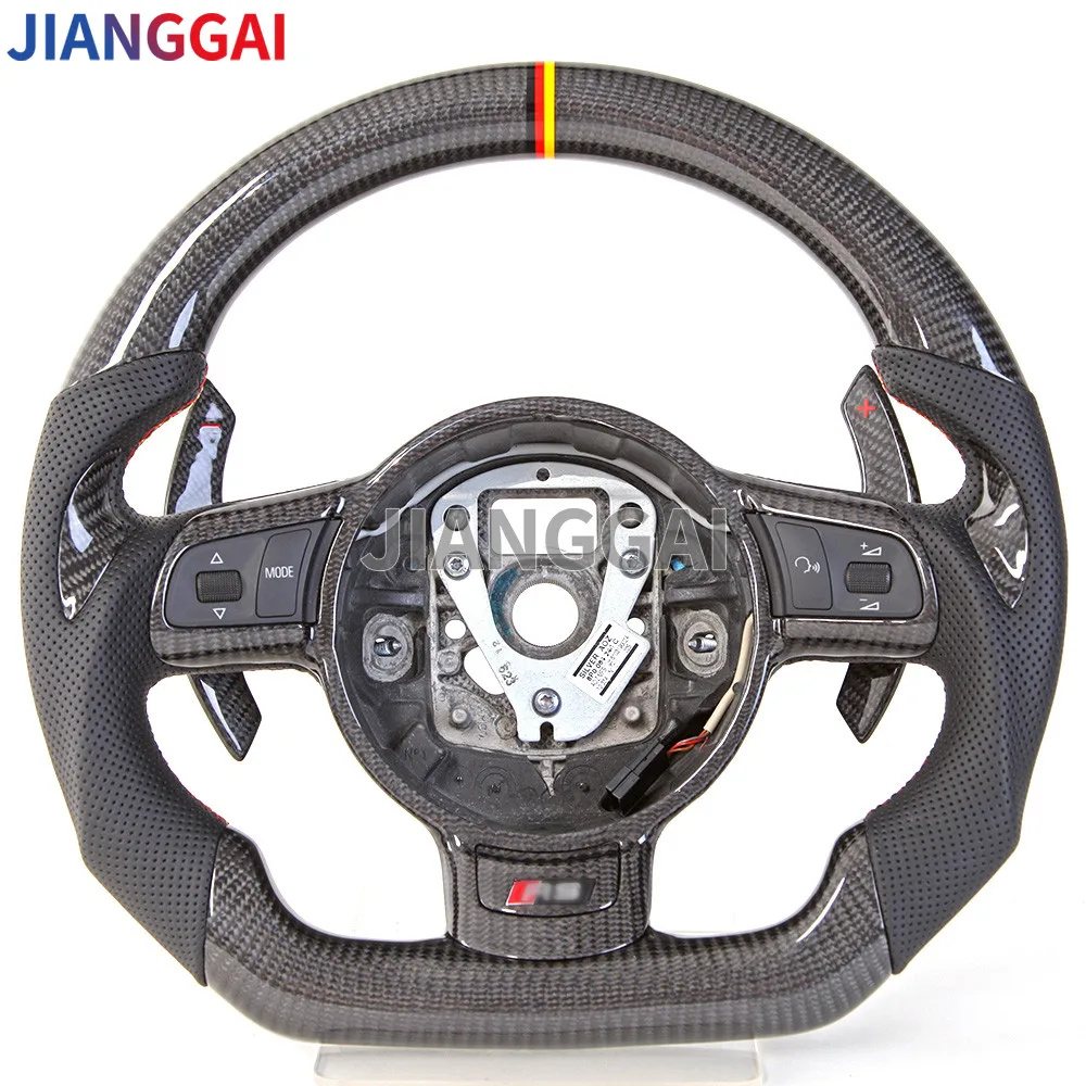 Customized Carbon Fiber Steering Wheel Sport Wheel Fit For Audi R8 Tts ...