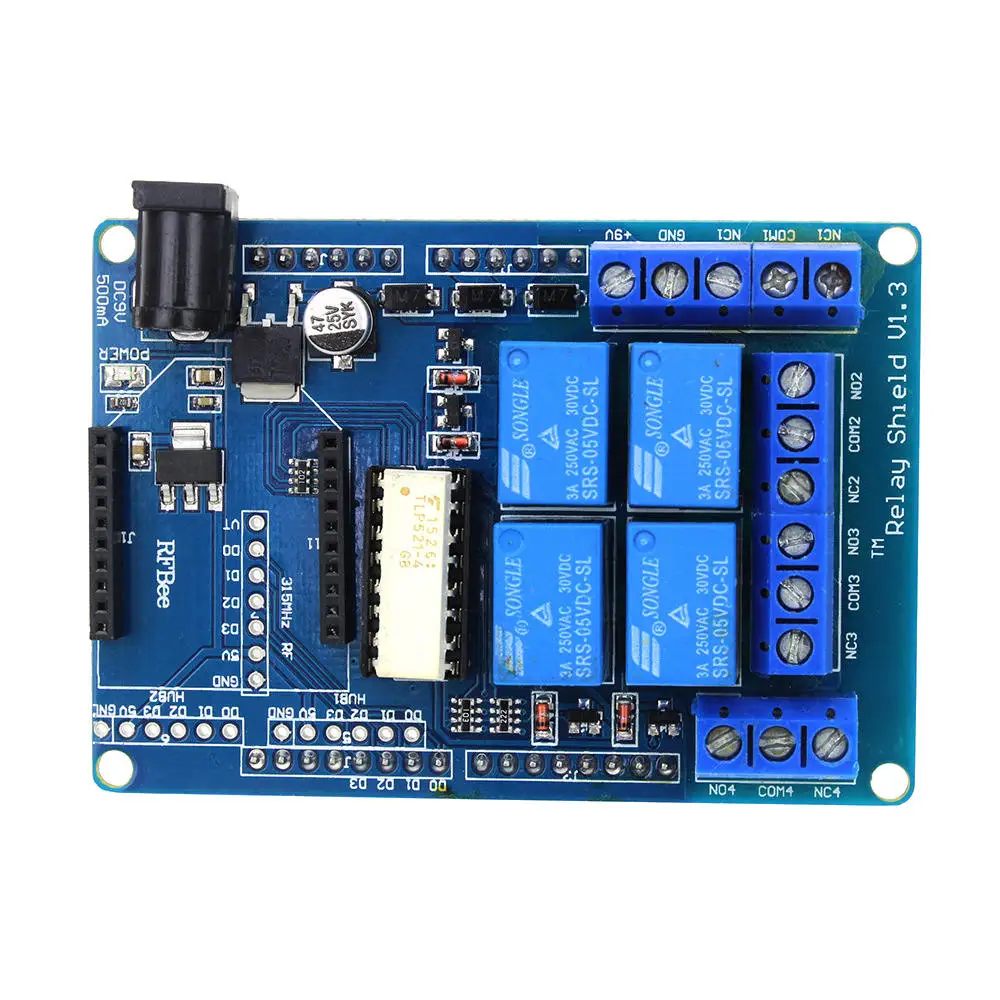 Other Parts & Accessories - DC 5V 4-Channel Relay Board Module ...