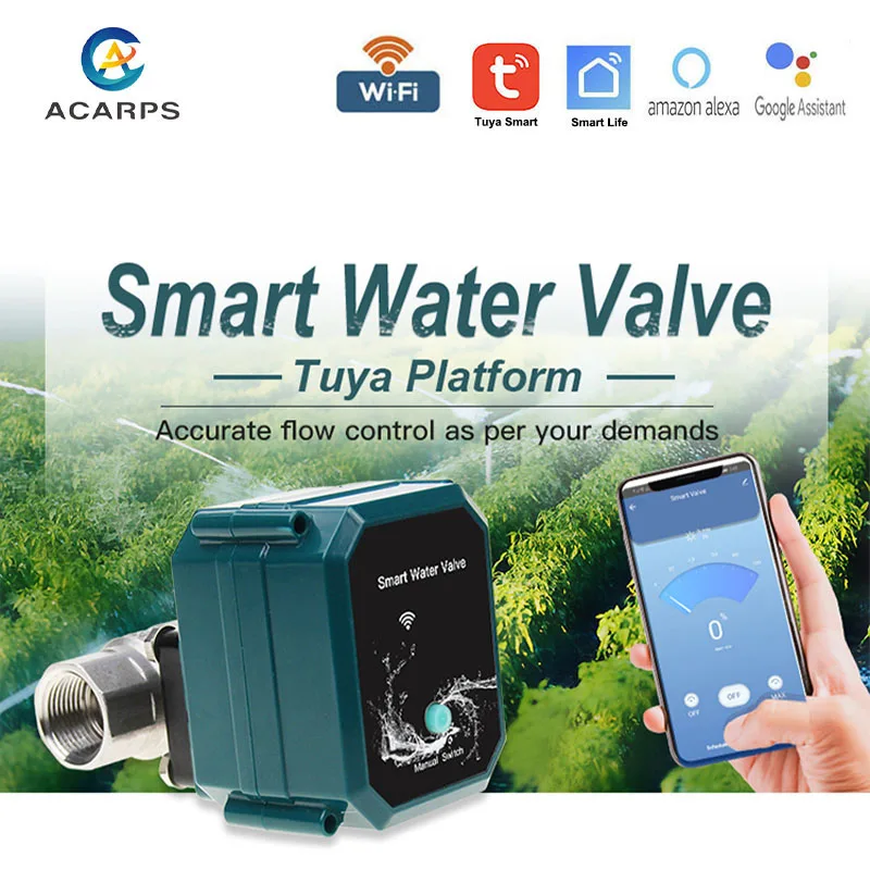 DN25-Tuya-WiFi-Smart-Water-Valve-Adjustable-Water-Volume-For-Google ...