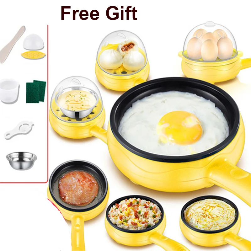 110V / 220V Multifunction Mini Electric Egg Omelette Cooker Eggs Boiler ...