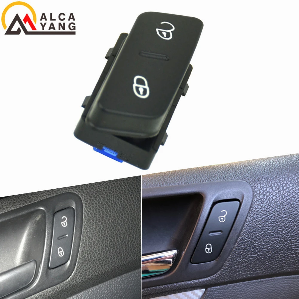 Car Central Locking Safety Switch Door Lock Button For VW Jetta Golf 5 ...
