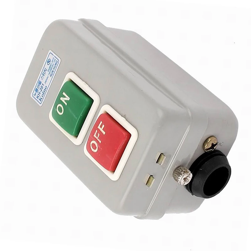 AC 380V 10A ON OFF Latching Machine Drill Press Switch Push Button ...