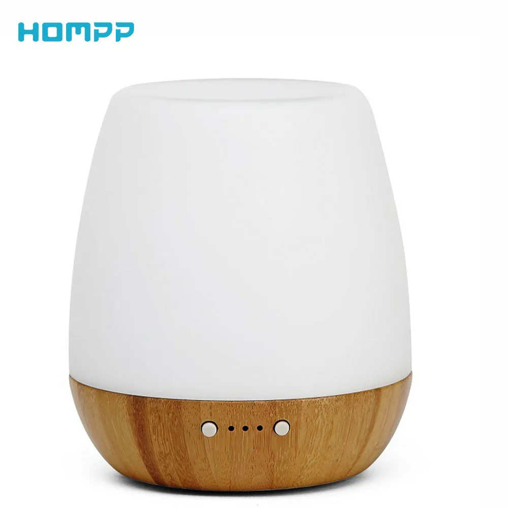 Aromatherapy Diffuser Real Wooden Bamboo Rubber Glass Air Humidifier ...