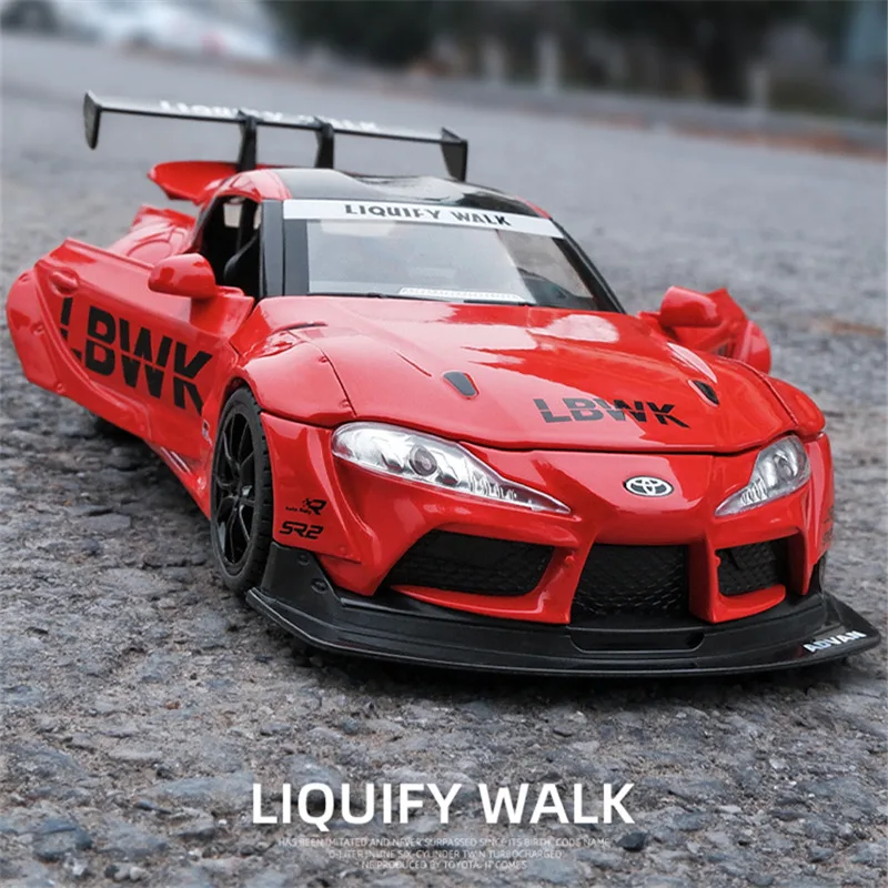 1:22 Toyota SUPRA Alloy Racing Car Model Diecasts & Toy Metal Vehicles ...