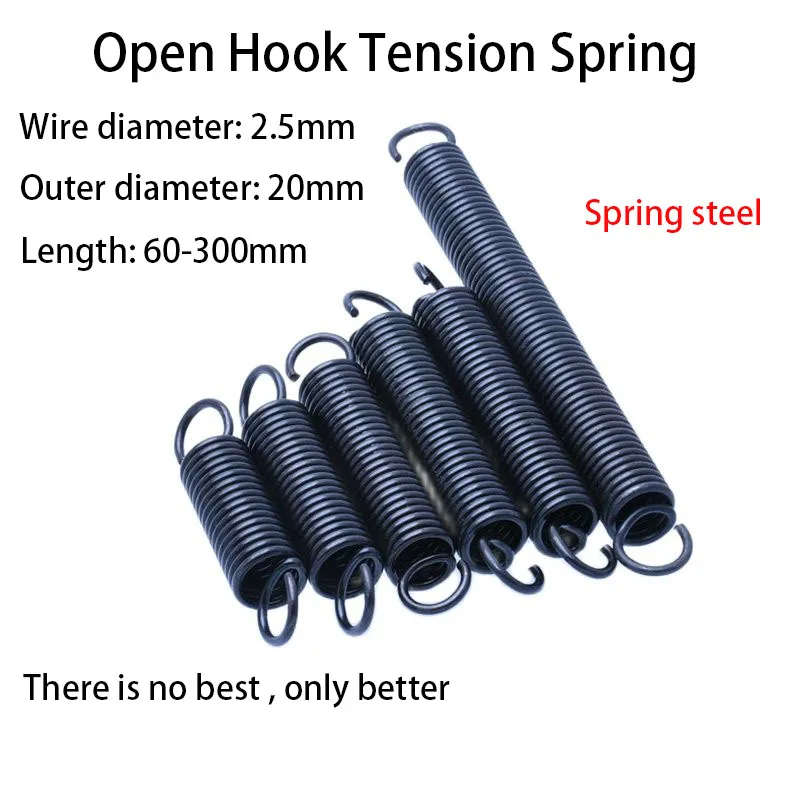 Open-Hook-Tension-Spring-Pullback-Spring-Coil-Extension-Spring-Draught ...