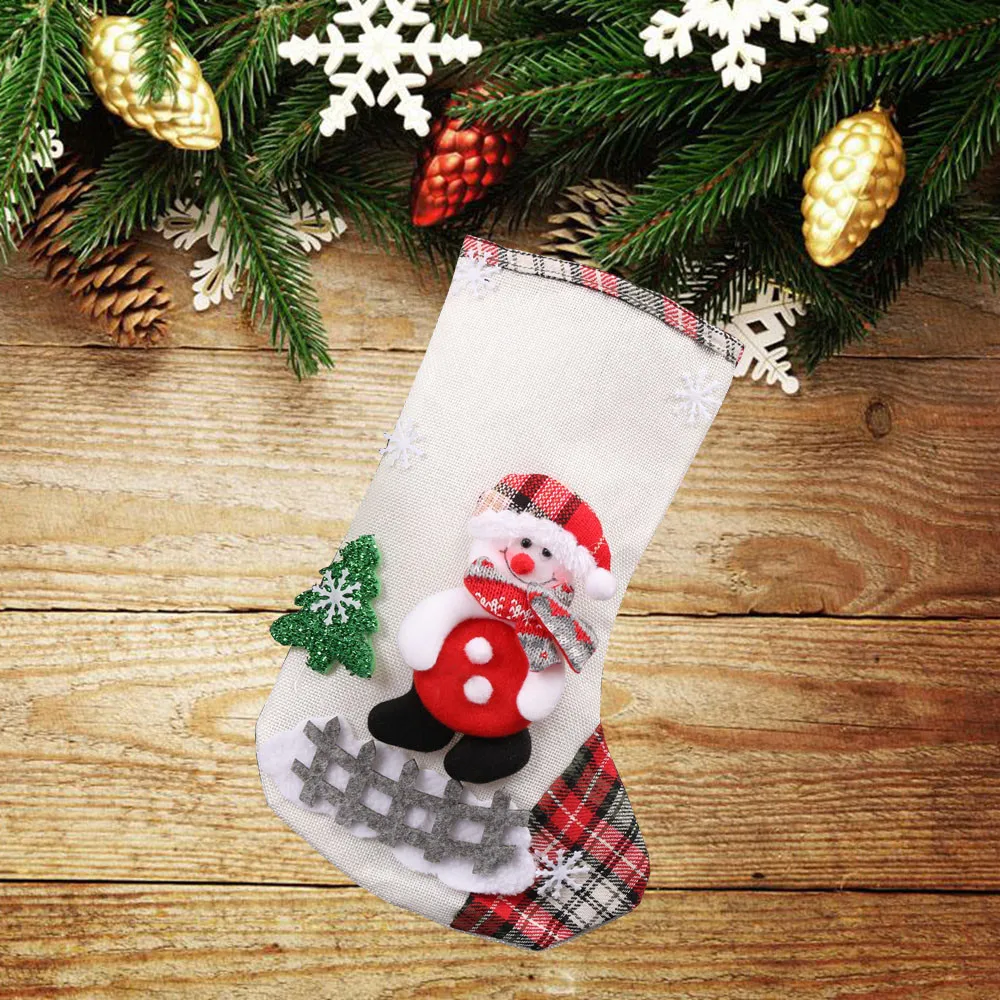 Рождественский носок, Рождественская ткань, конфетный подарок ...
