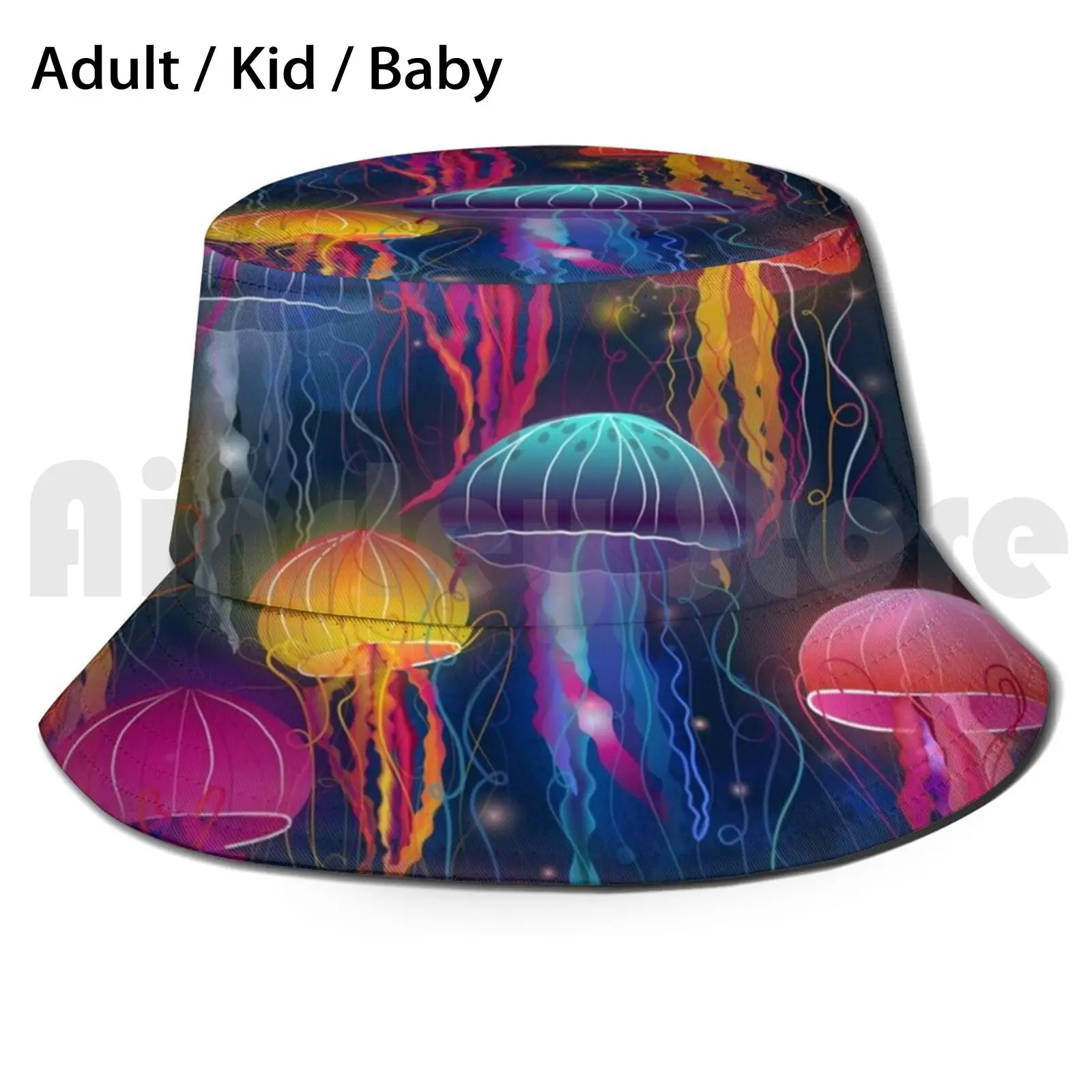 Neon Rainbow Jellyfish