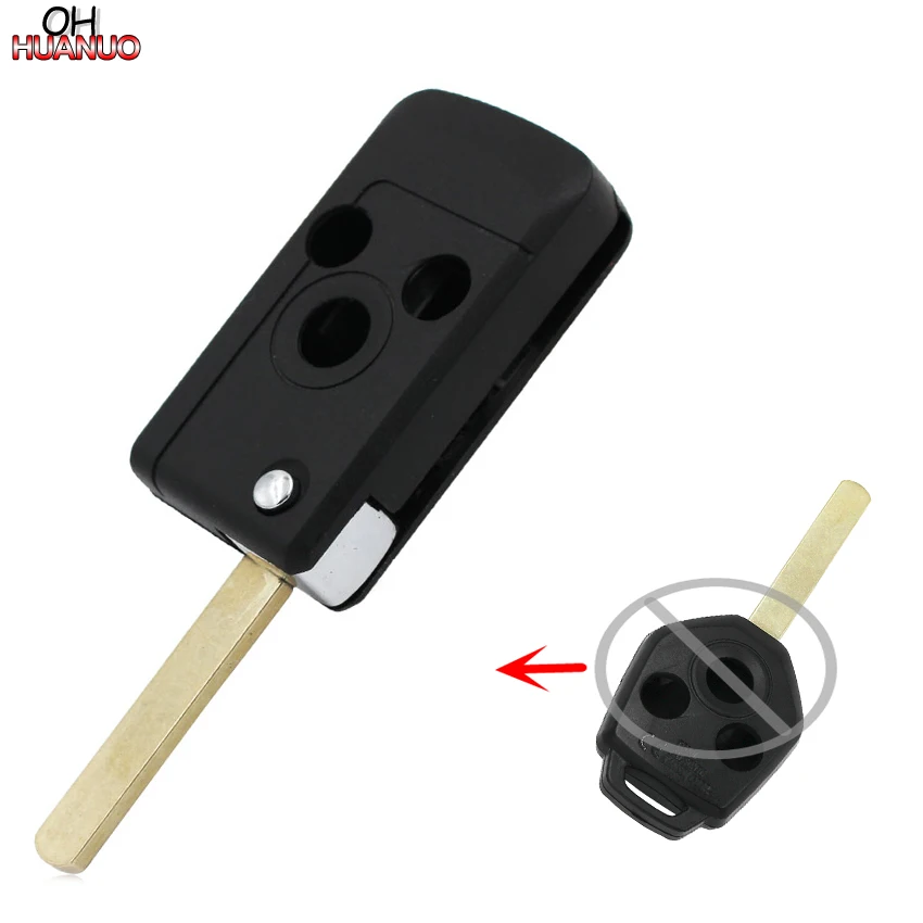 3 Buttons Replacement Shell Modified Folding Remote Key Case Fob For ...