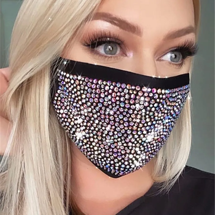 Rhinestone Crystal Face Mask (Various Options) - Queerks™