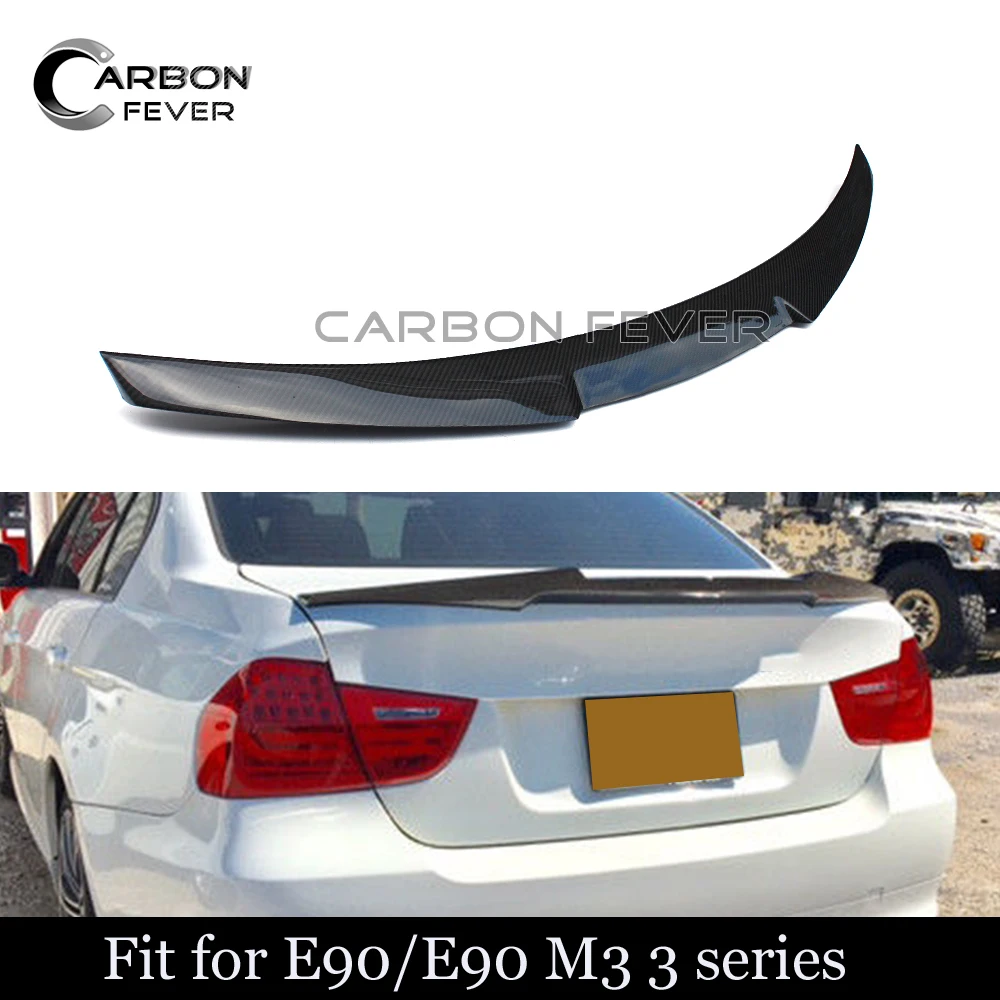 Gloss Black Carbon Fiber Spoiler For BMW 3 Series E90 E90 Rear Wing ...