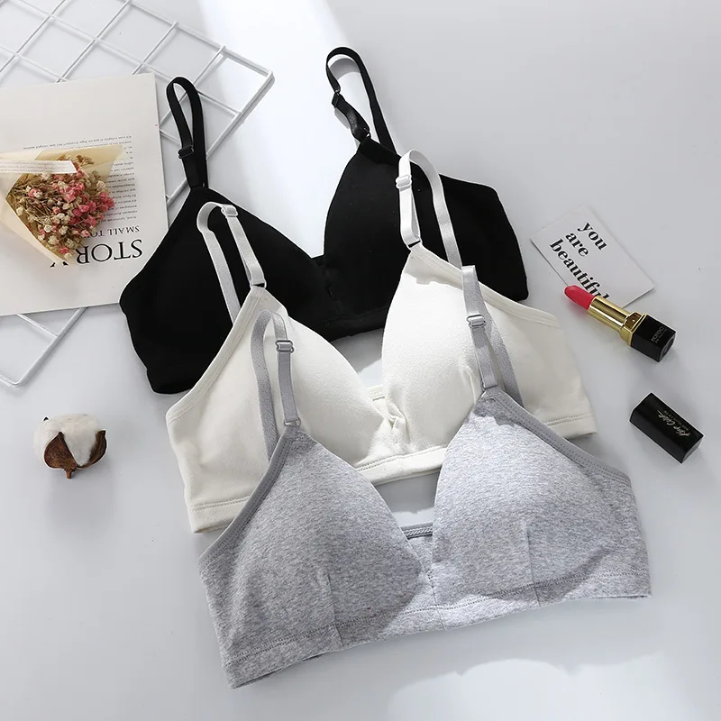 Soutien-gorge,Soutiens-gorge à bonnets triangulaires pour femmes,style ...