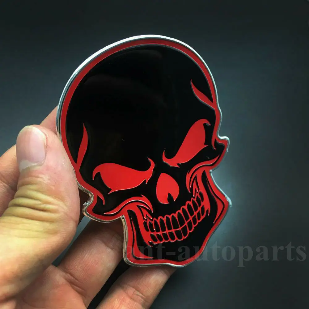 Paper & Party Supplies 2pcs Skull Evil Head Car Auto Trunk Body Decal ...