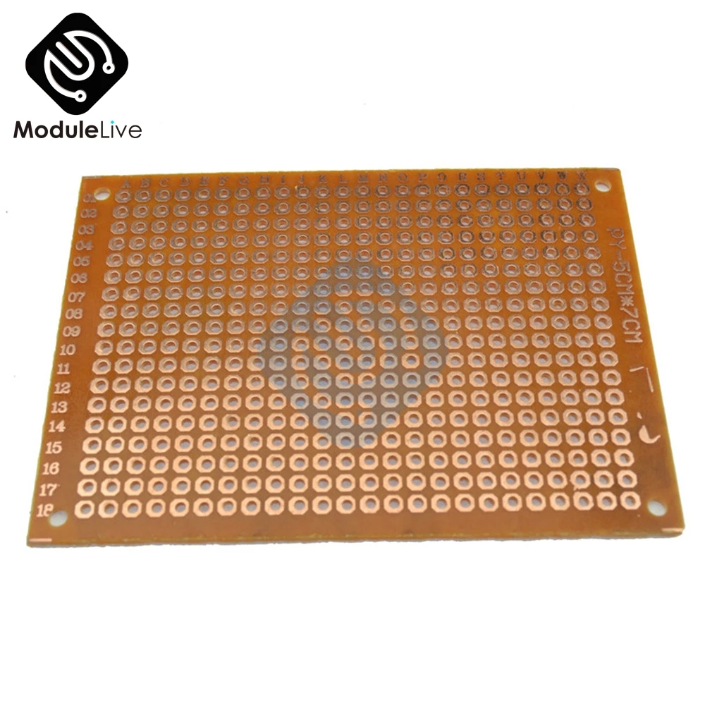 Universal Pcb Board 5x7 5 X 7 Cm 2.54mm Diy Prototype Paper Printed ...