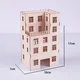 Model material apartment building wooden house model