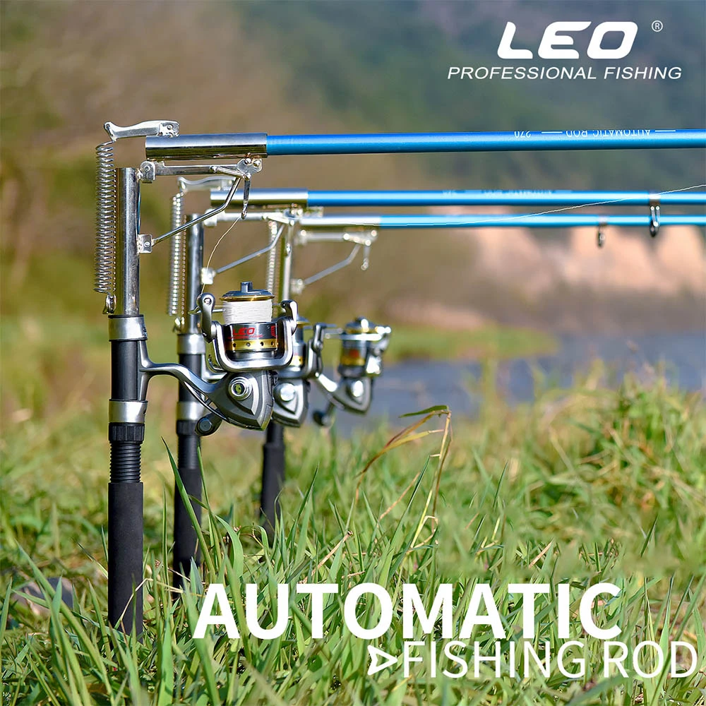 Leo New Automatic Fishing Rod Frp 2.1-2.7m Sea River Fishing Telescopic ...