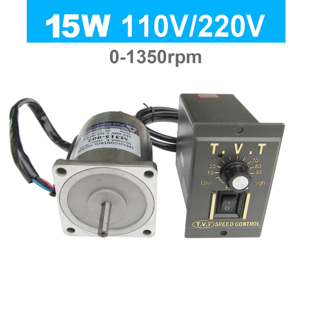 하이 토크 전기 모터, 속도 컨트롤러, CW CCW, 꿀 추출기용 가변, 15W AC 110V, 220V, 50 HZ, 60HZ, 1350rpm|AC 모터| - AliExpress
