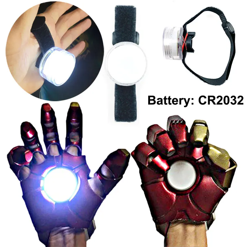 Diy Controlled Led Light Accessories For Iron Man Tony Stark Hand Led ...