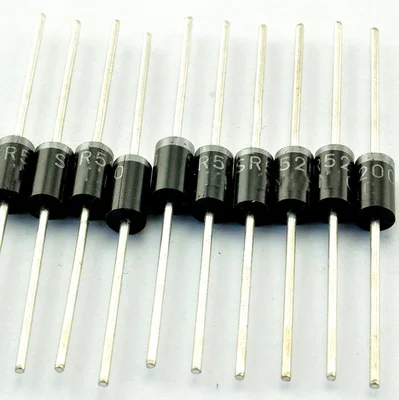 20PCS MBR5200 MBR5200A SR5200 = SB5200 Texiao line 5A 200V Schottky ...