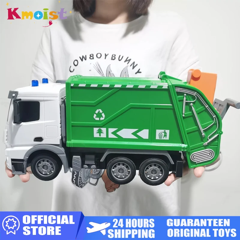 Kids-RC-Garbage-Truck-Toy-with-Lights-1-24-Scale-Radio-Controlled-Car ...