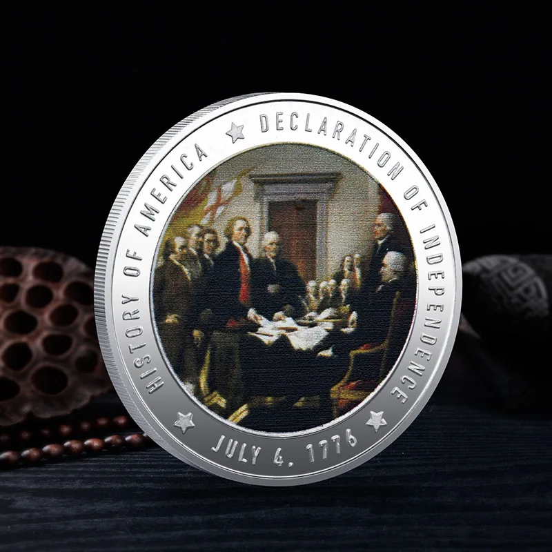 Spot American Declaration of independence commemorative coin custom ...