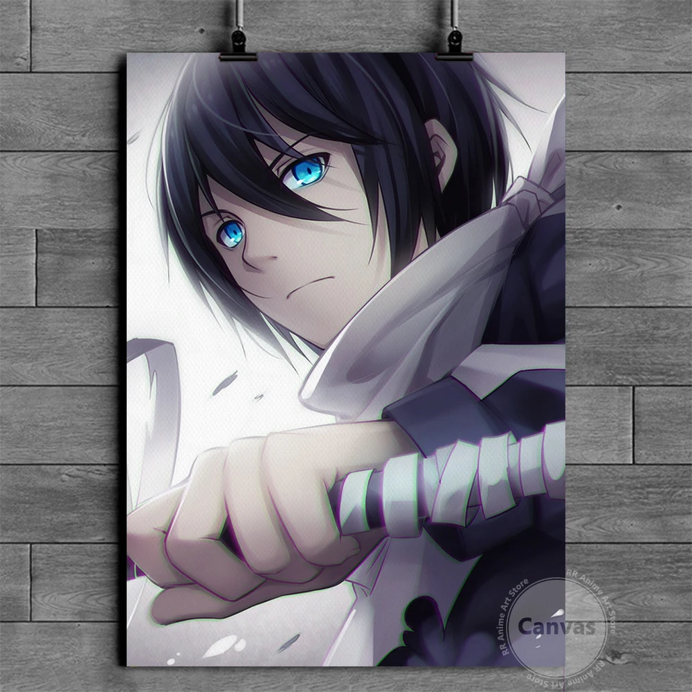 Lona anime noragami fotos casa mangá decoração quadros poster hd ...