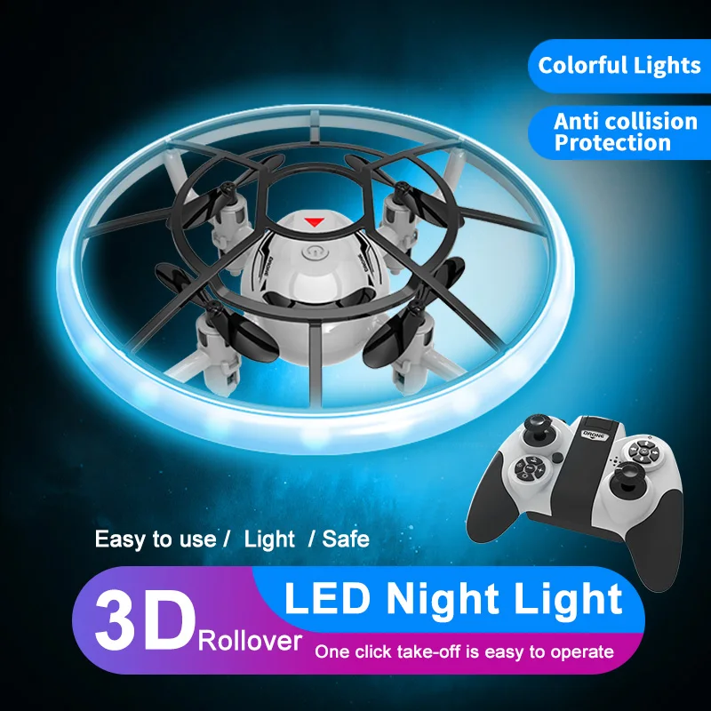 2.4g Mini Ufo Drone With Led Night Light S122 Hand Sensing Infrared Rc ...