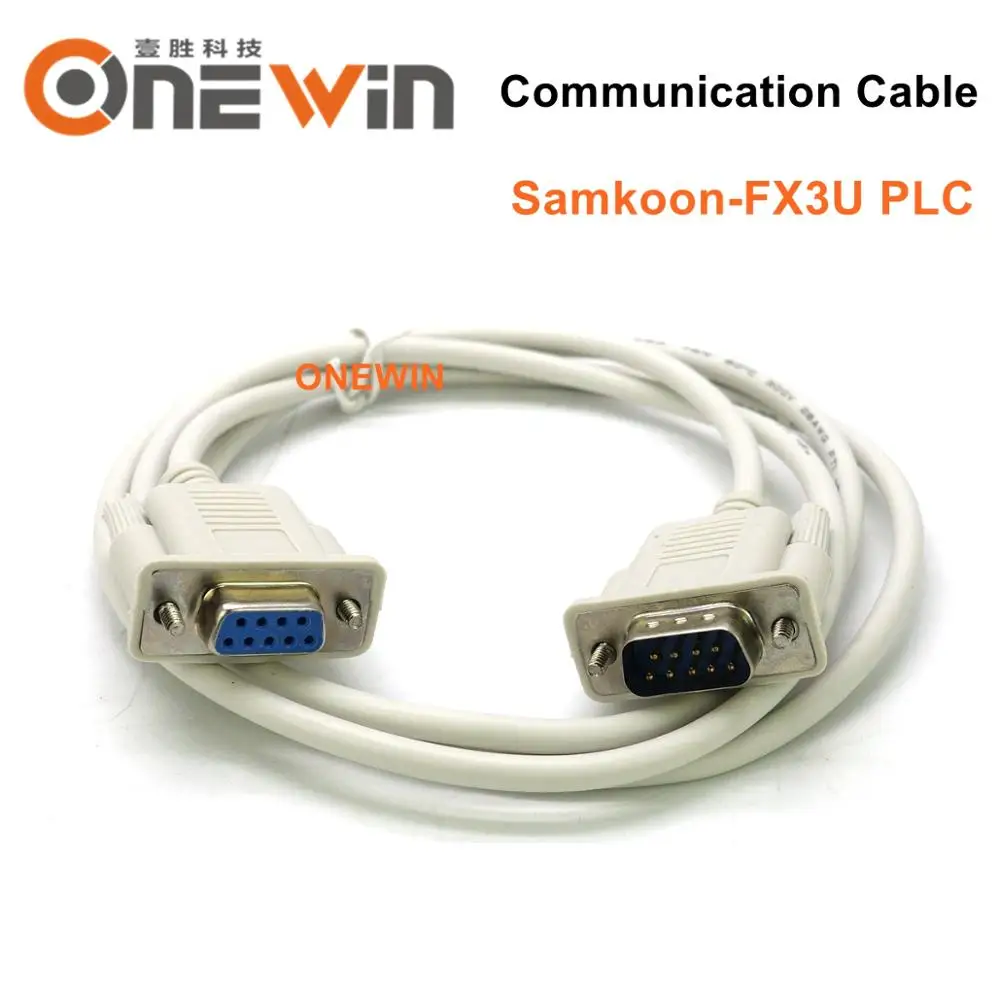 Samkoon HMI touch screen connect FX3U PLC program communication cable ...