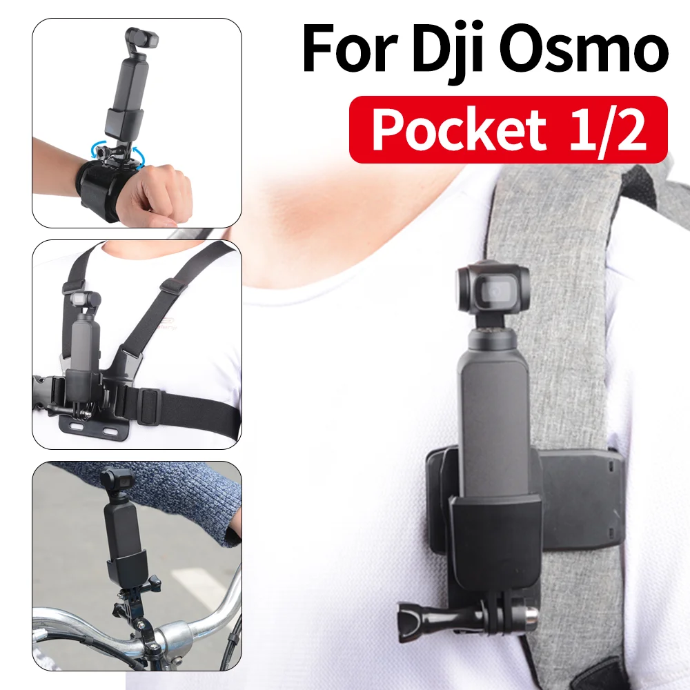 DJI-OSMO-Pocket-2-Camera-Accessories-Expansion-Chest-Clip-Bracket-With ...