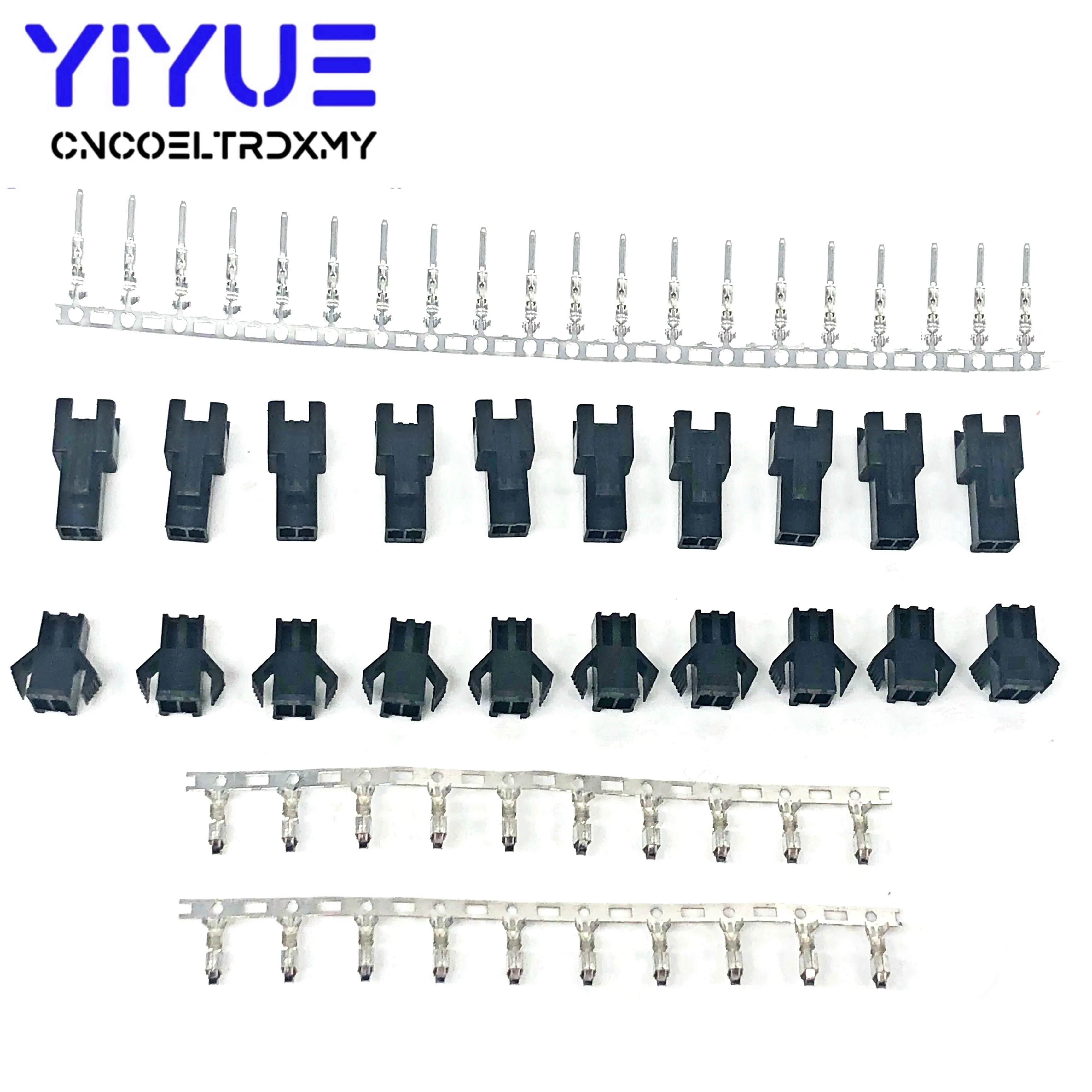 10sets/lot 2/3pin 2.54mm Dupont Connector Pin Way Cable Plug Electrical ...