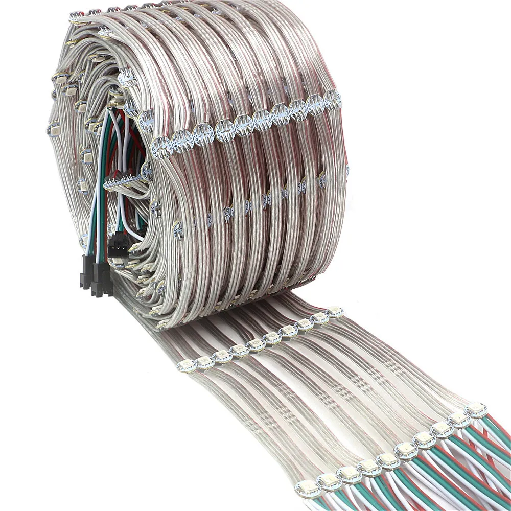 50-leds-WS2812B-Pixels-LED-Module-String-Heatsink-Board-Nodes-WS2812B ...