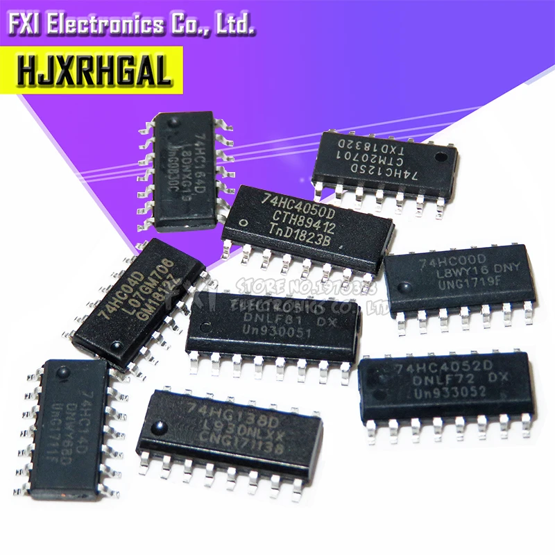 20PCS-74HC00D-74HC04D-74HC125D-74HC138D-SOP-74HC14D-74HC4050D-74HC4051D ...