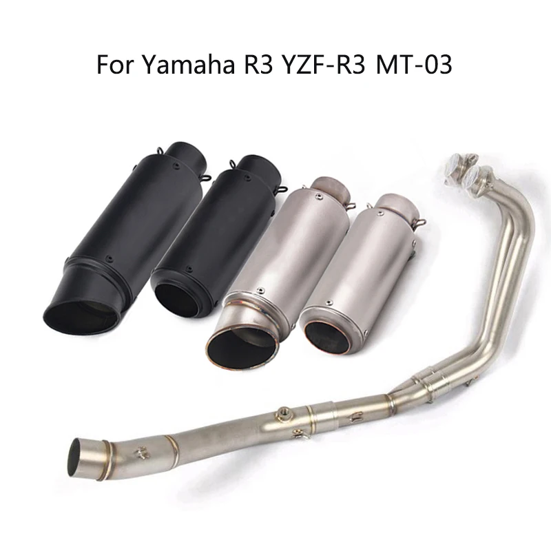 Full Exhaust System for Yamaha R3 R25 YZF-R3 MT-03 Motorcycle Exhaust ...