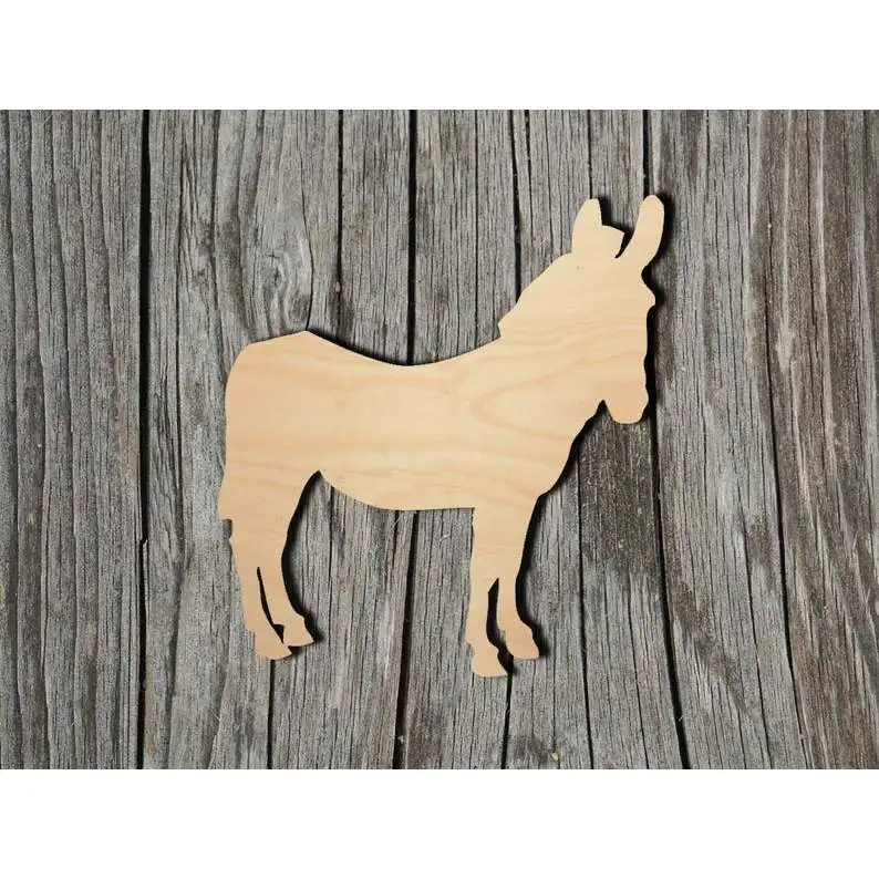 Kids' Crafts Ready to Decorate Paper, Party & Kids Donkey Laser Cut Out ...