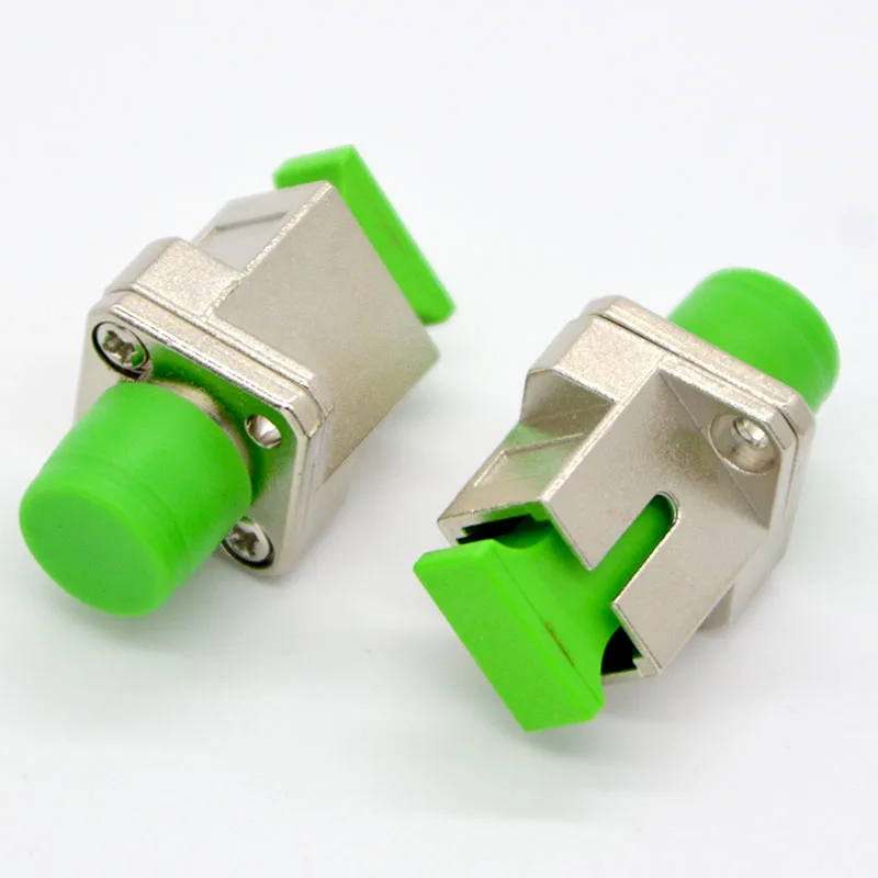 1 개 새로운 FC SC 단일 코어 스위치 섬유 커넥터 APC 마름모 플랜지 커플러 어댑터|connector|wholesall ...