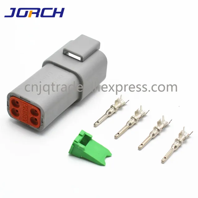 5 Sets 4pin Deutsch DT Waterproof Male Female Electrical Connector plug DT04-4P DT06-4S with ...