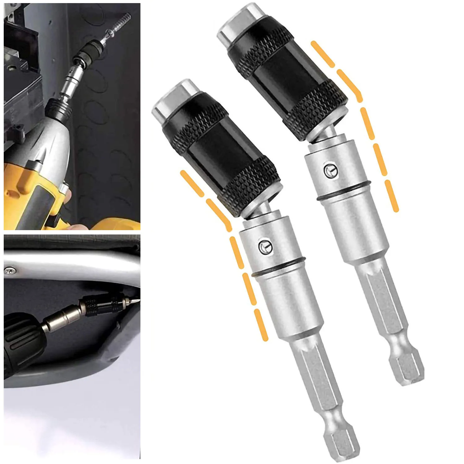 Magnetic-Hex-Shank-Screw-Drill-Tip-Quick-Change-Locking-Bit-Holder ...