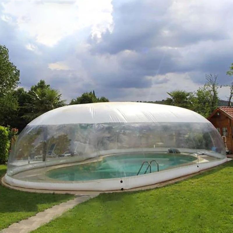 Swimming Pool Cover Outdoor Inflatable | Transparent Swimming Pool ...