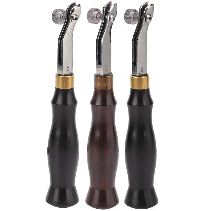Leather Tool Adjustable Stainless Steel Edge Creaser Leather Craft ...