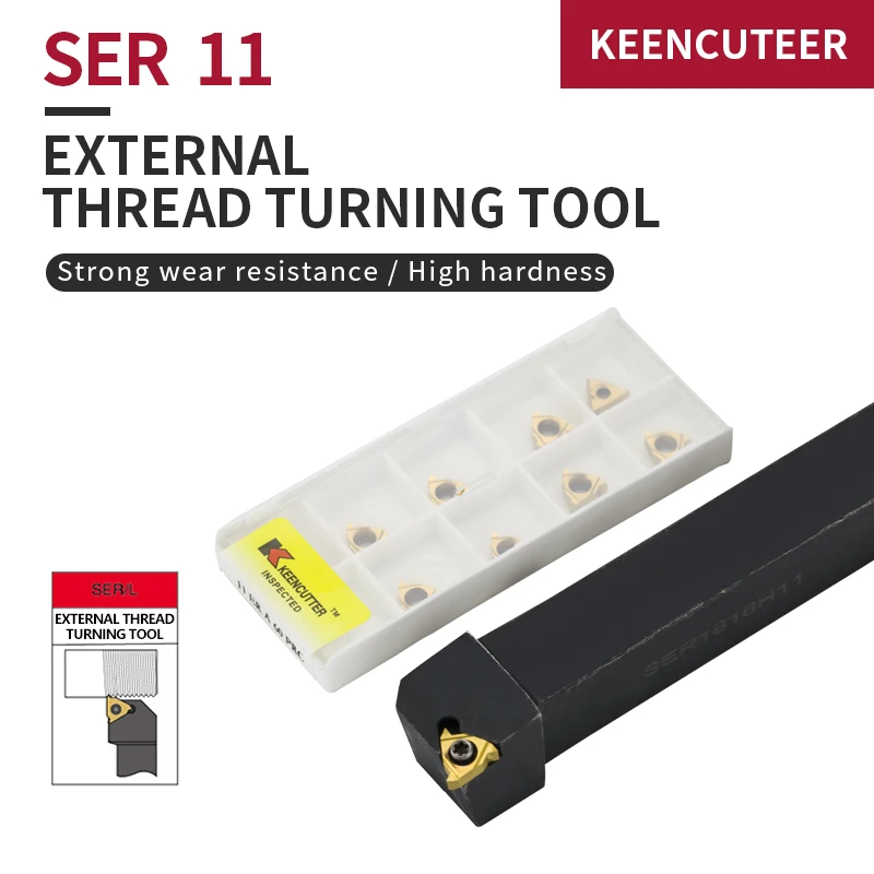 1pc SER1212H11 SER1616H11 SER External Thread Turning Tools Lathe ...