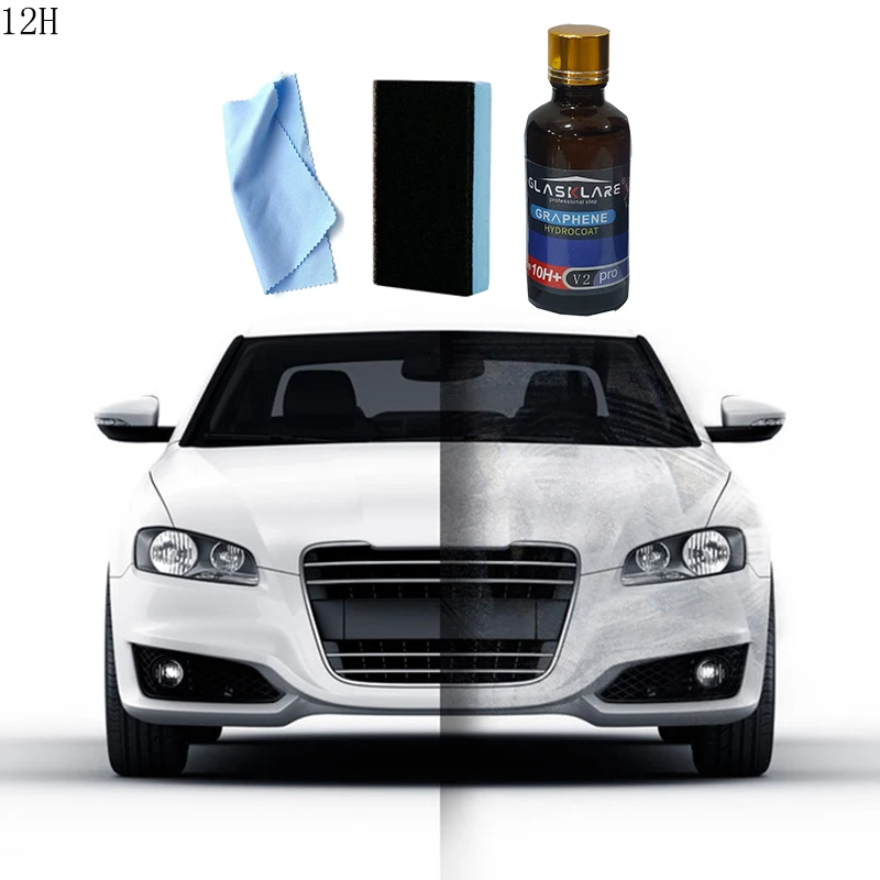 30/50ml Car Ceramic Coating 12h Liquid Glass Graphene Nano-plated ...