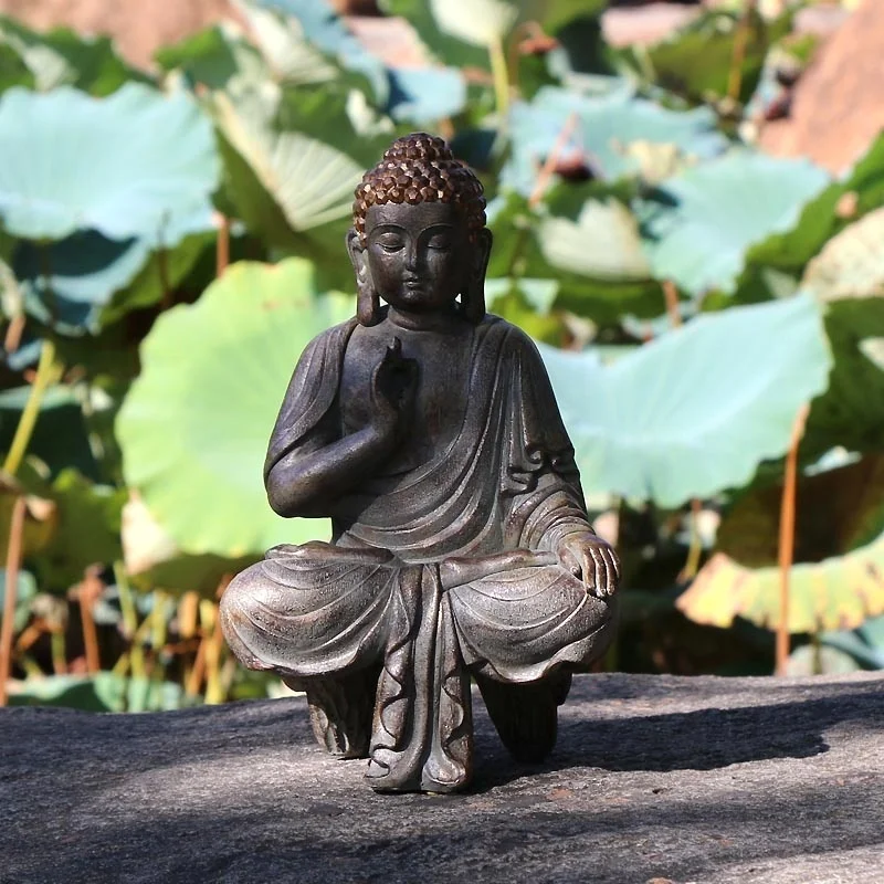 Buddha Zen garden statue Outdoor sculpture Concrete Backyard decoration ...